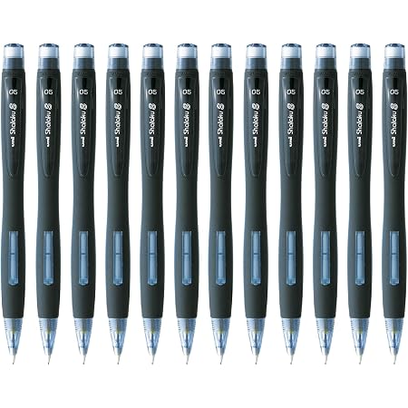 uni-Ball M5-228 Shalaku Mechanical Pencil (0.5mm, Black Body, Pack of 6 ...