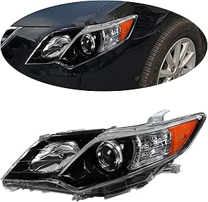 Amazon.com: RIRISIR Headlight for Camry 2012-2014 Sedan Headlamp ...
