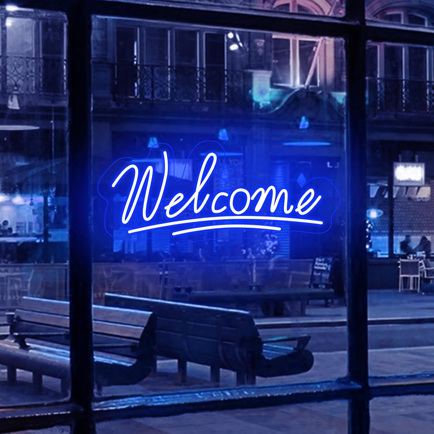 Welcome Neon Sign LED Neon Light for Business Light up with ON/OFF ...