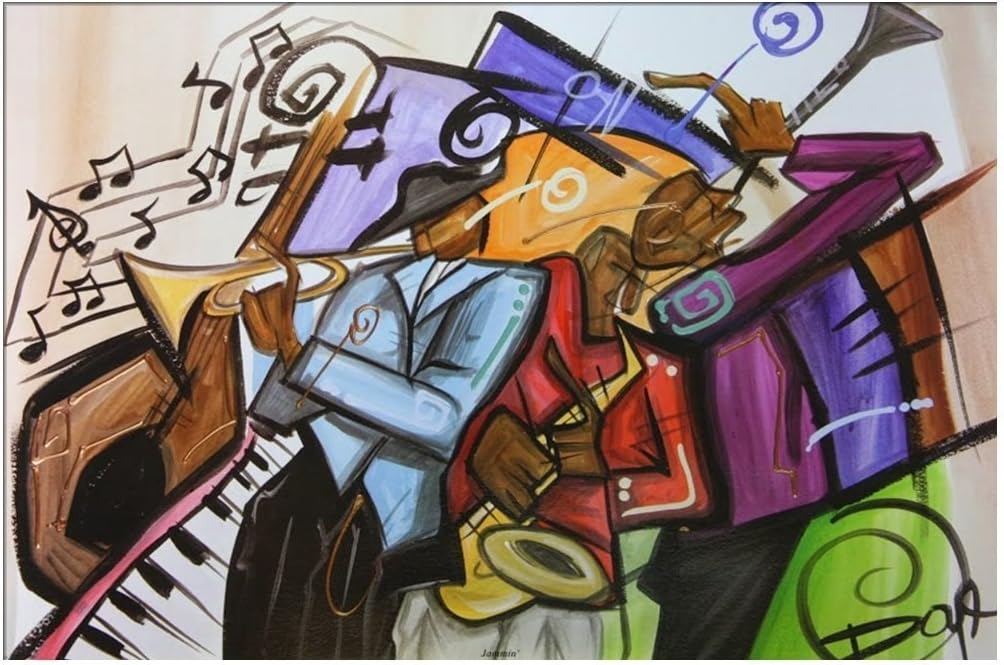 Amazon.com: Jammin' Artist Doyle 24x36 Abstract Art Print Poster ...