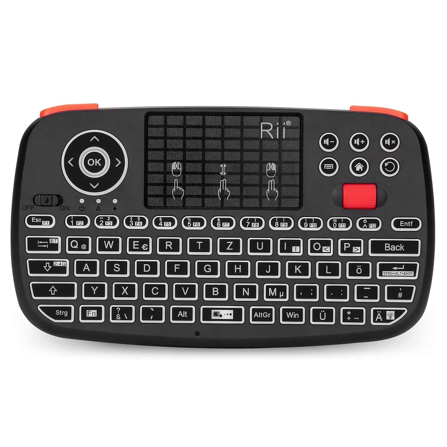 Amazon.in: Buy Rii Bluetooth Keyboard with Touchpad (Bluetooth 4.0 + 2 ...