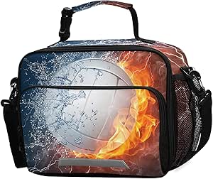 Amazon.com: BOENLE Volleyball Ball Lunch Box for Boys Insulated Lunch ...