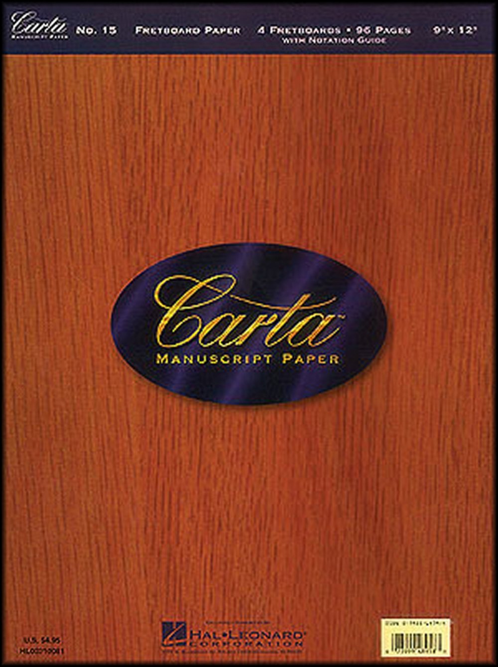 Carta Manuscript Paper No. 15 - Guitar: Various: 9780793564798: Amazon ...