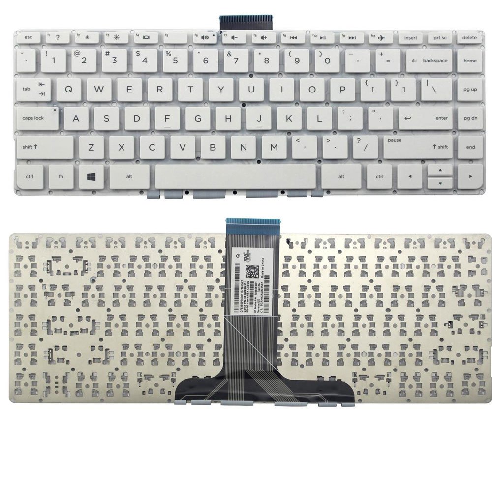 Amazon.com: New US White English Laptop Keyboard (Without Frame ...