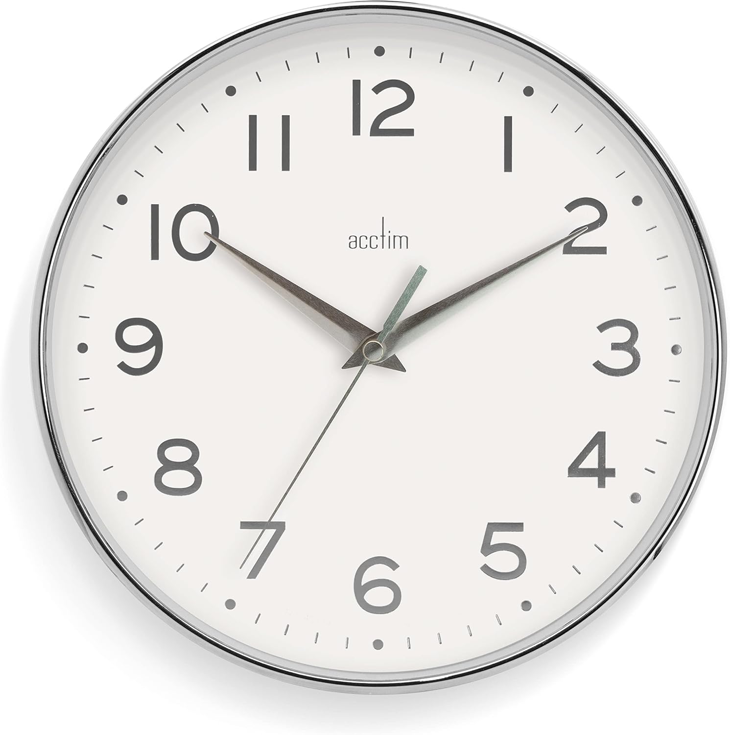 Acctim Rand 20cm Small Wall Clock Foil Embossed Numbers Quartz Movement ...