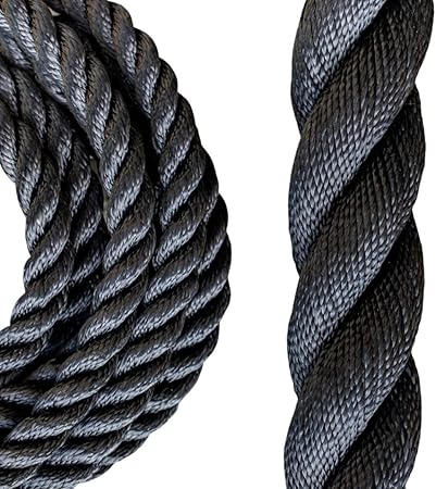 Amazon.com: Black Polyester Combo Rope | Outdoor Rope | Deck Rope ...