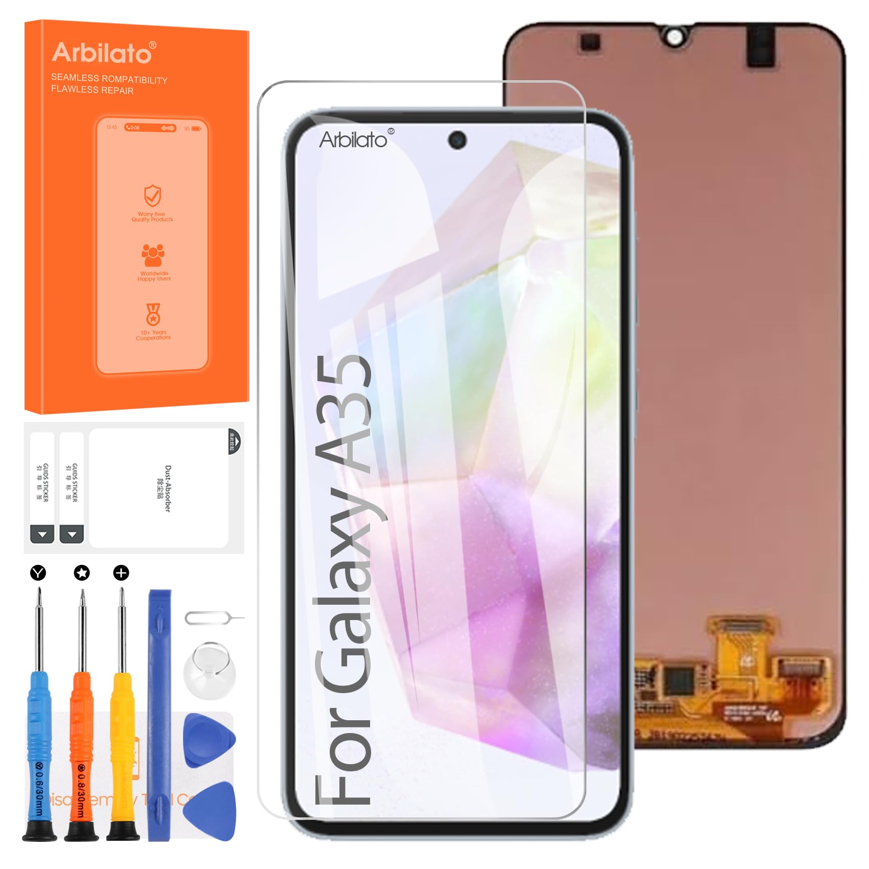 Amazon.com: Original Screen for Samsung Galaxy A35 Screen Replacement ...