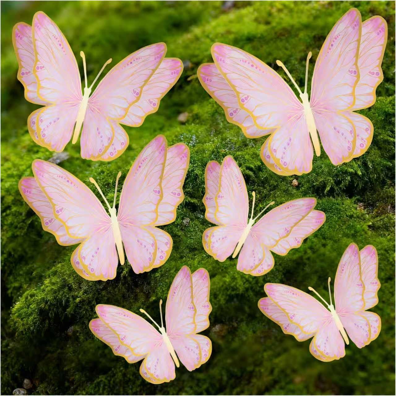 Amazon.com: 14" Large Butterfly Decorations for Birthday Party, Wedding ...