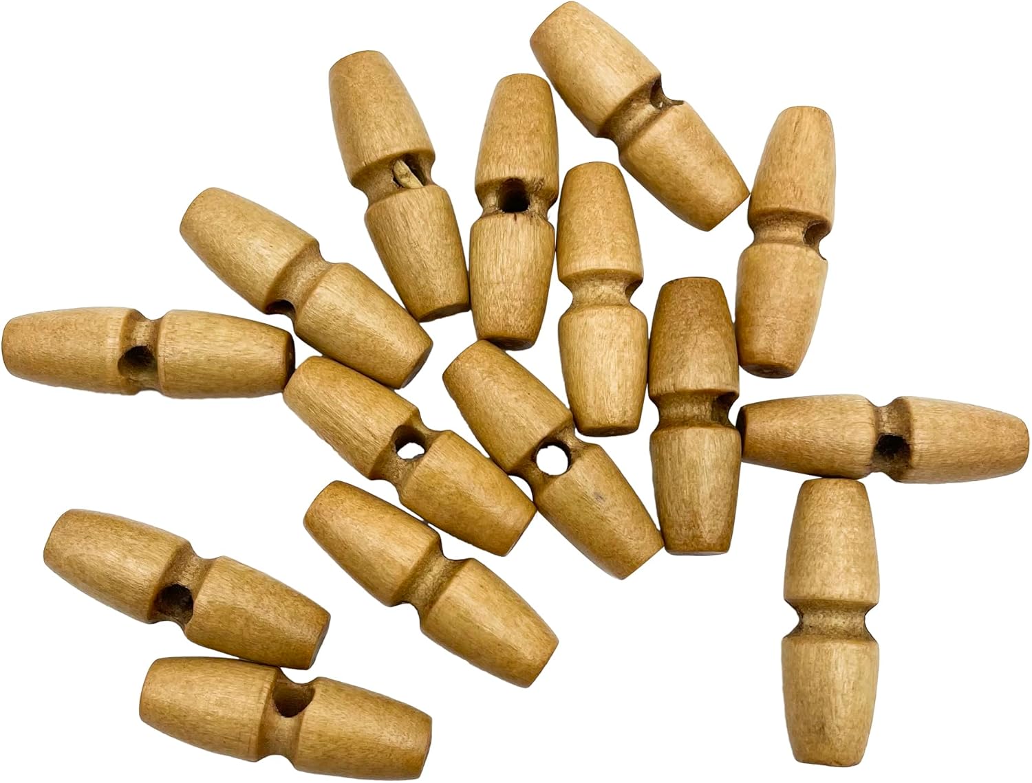 Amazon.com: 50pcs Wooden Coat Horn Buttons Big Hole Wood Toggle Buttons ...