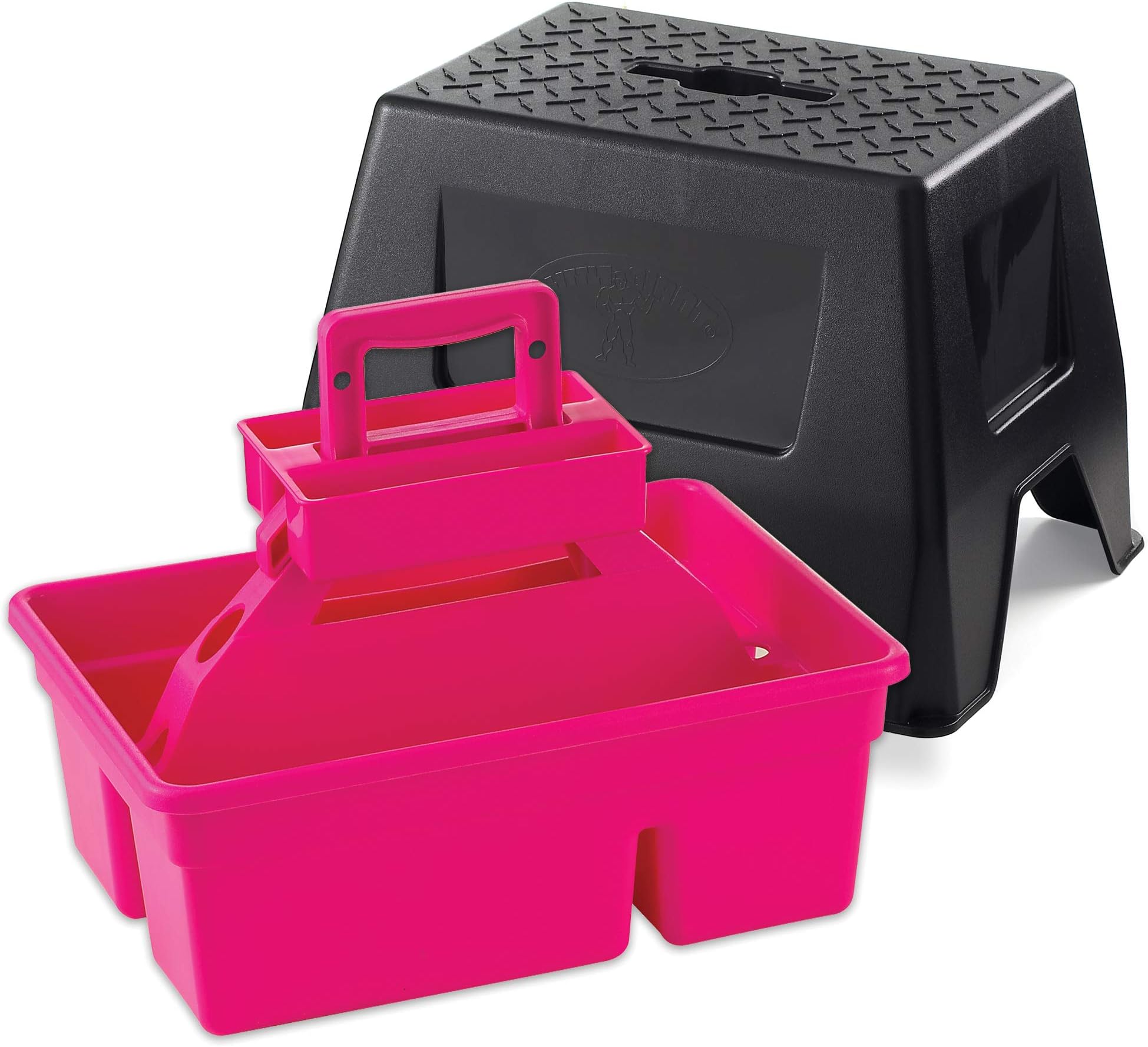 Amazon.com: Duratote Step Stool with Grooming Box Pink : Home & Kitchen