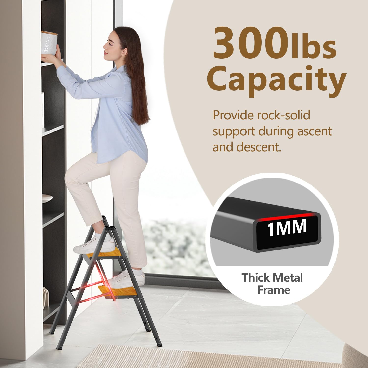 Woo Woa Ladder WOA WOA Ladder, Foldable Step Ladder, Lightweight ...