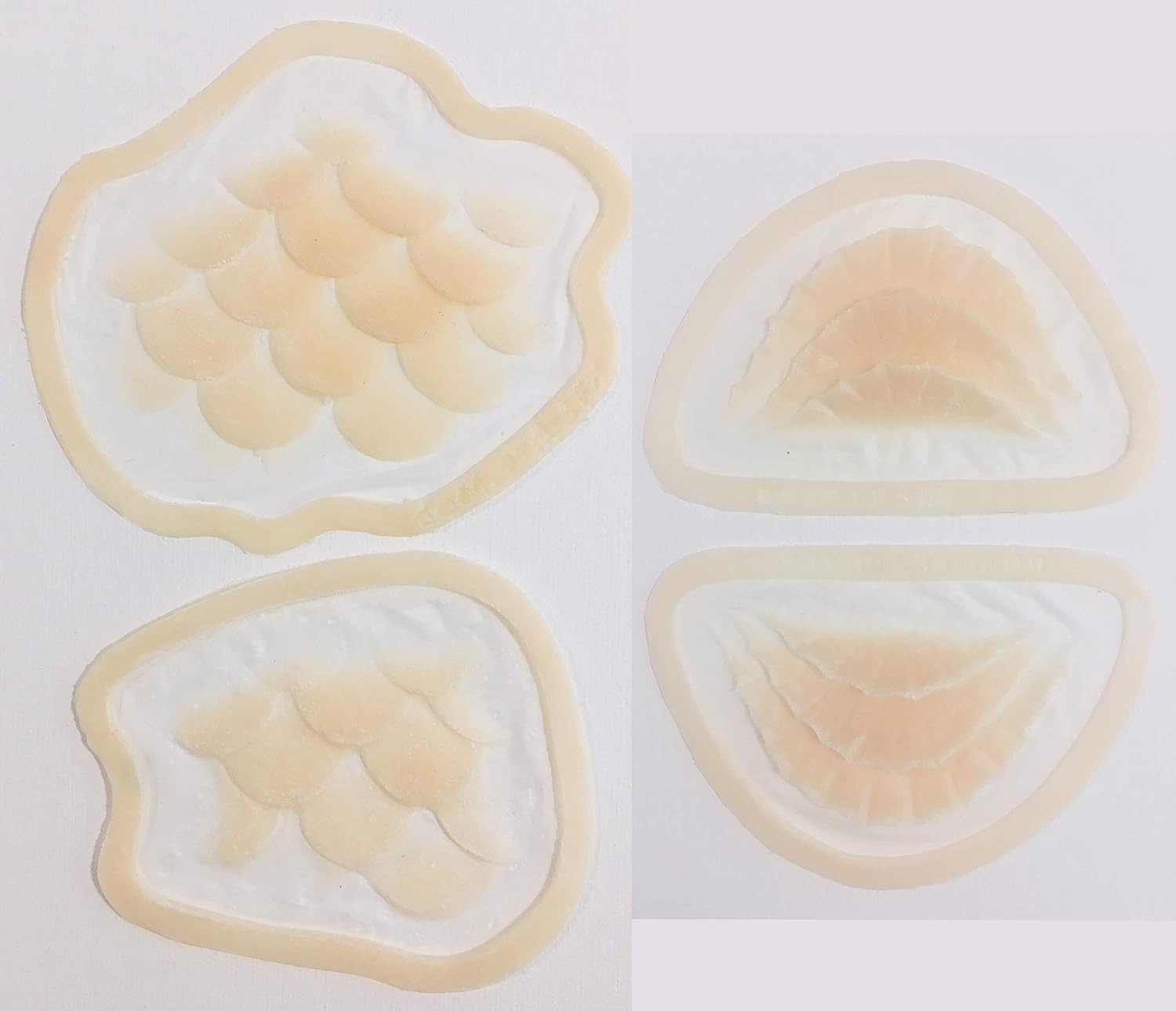 Mermaid Pack of 2 Prosthetic Gills plus 2 Scales Pieces Unpainted sea ...