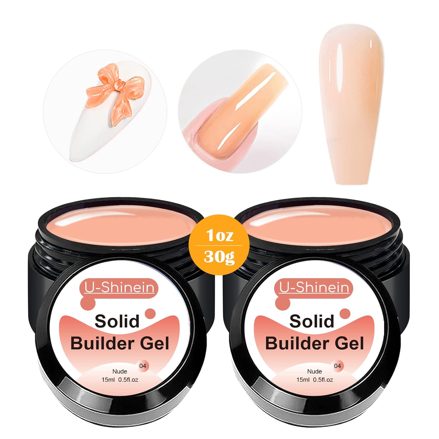 U-Shinein Nail Builder Gel, Nail Extension Gel Solid Sculpture Gel Hard ...