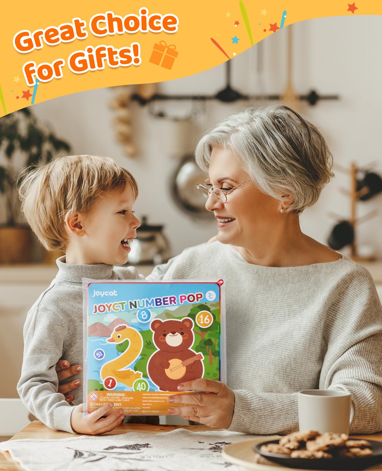 Snapklik.com : JoyCat 7.8in Math Toys, Rainbow Square Counting Toy 100 ...
