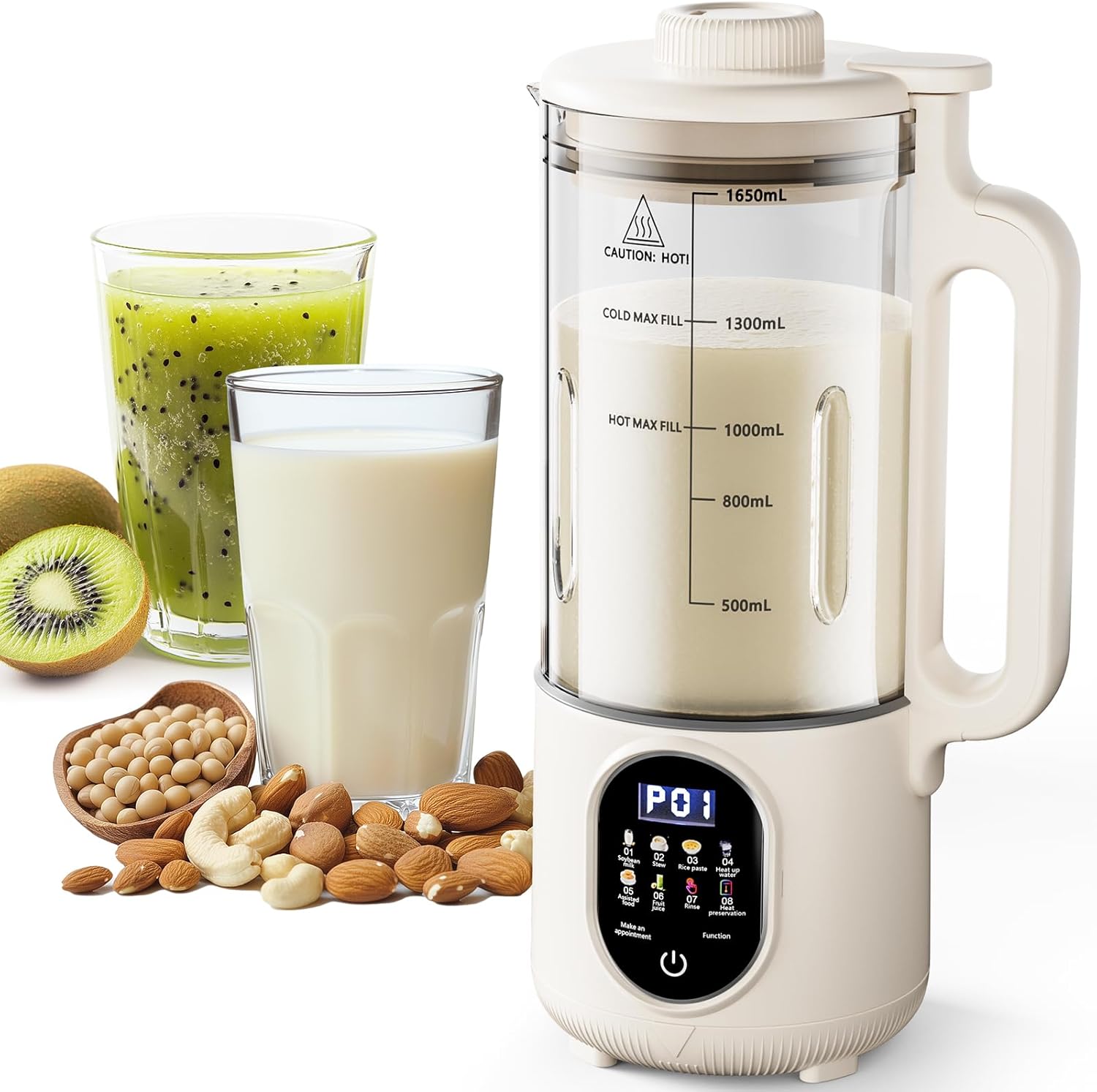 Amazon.com: Upgraded 55oz Nut Milk Maker Machine (Extra Large),10-in-1 ...