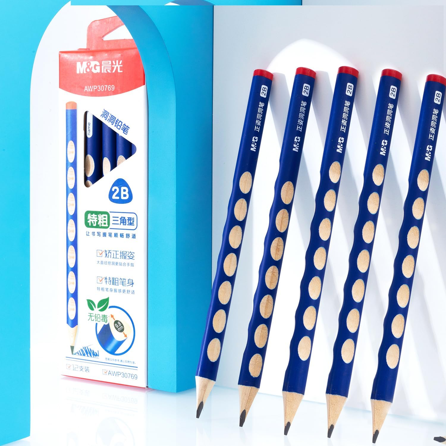 Amazon.com : STABILO Easygraph Handwriting Pencils - HB - Left Handed ...