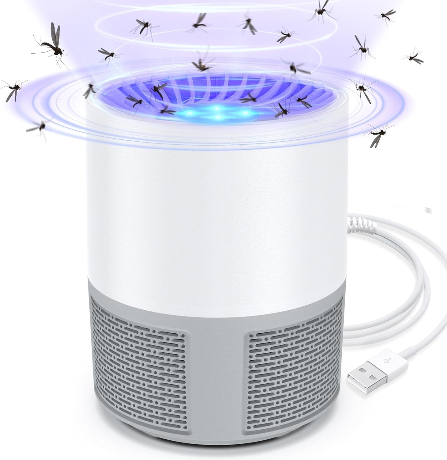 Bug Zapper, Mosquito Killer Lamp, Portable Zappers USB Rechargeable ...