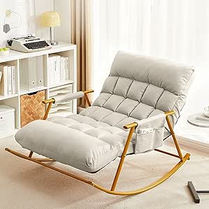 Amazon.com : Adjustable Rocking Chair Lounge Chair for Bedroom,with ...