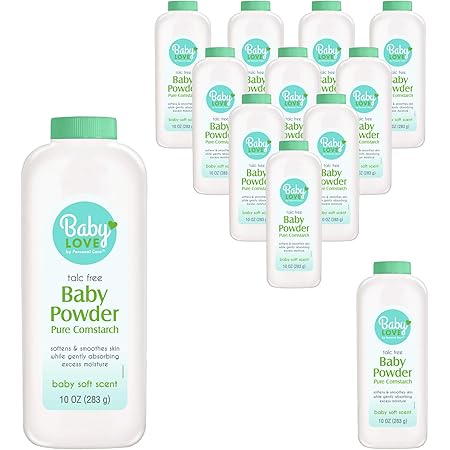 Amazon.com: Baby Powder, Pure Cornstarch, 10-oz. (pack of 12) : Baby