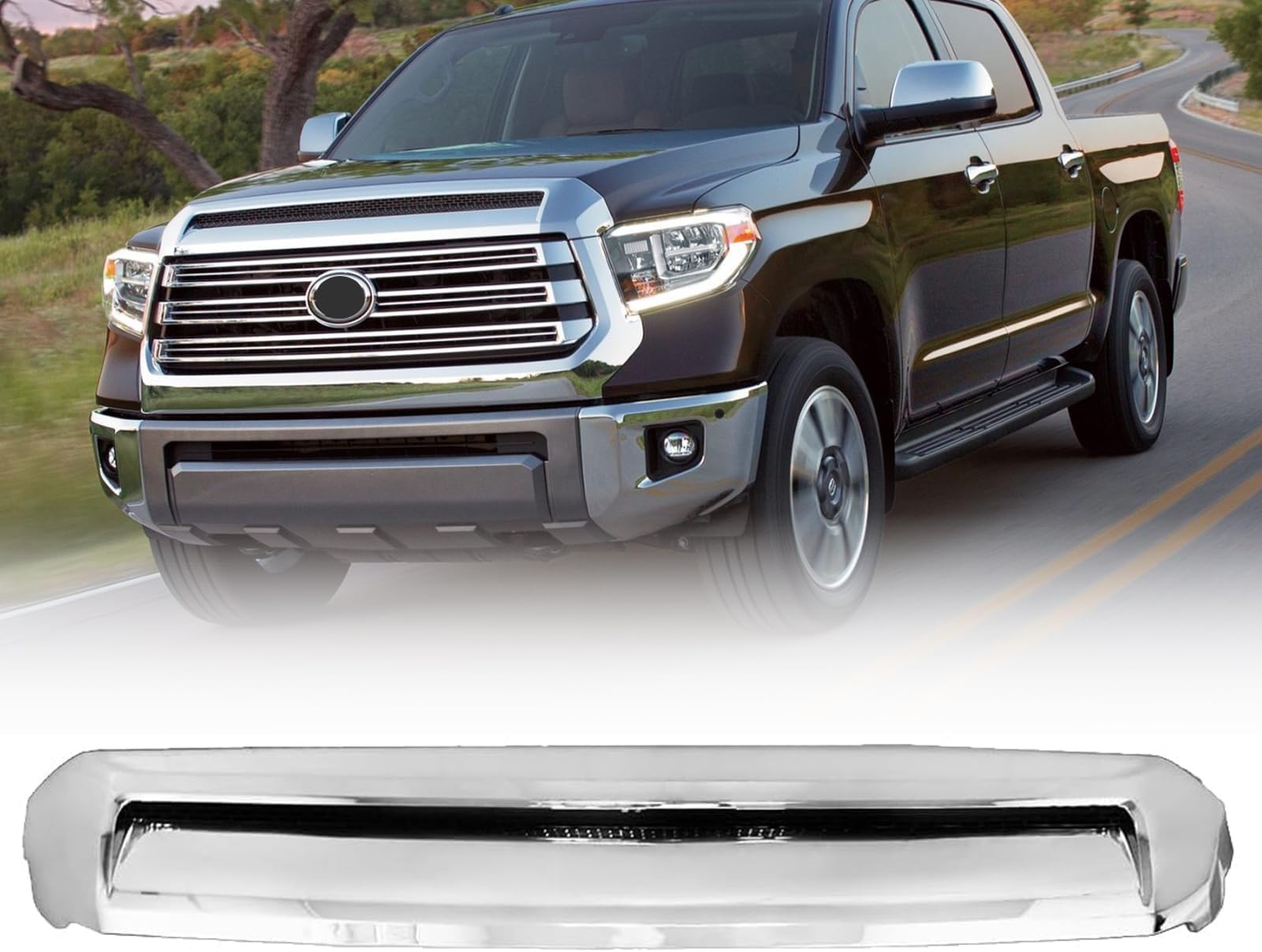 Amazon.com: Collect Light Front Upper Hood Bulge Molding Grille Trim ...