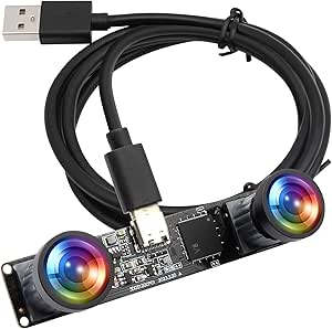 Amazon.com: 120fps Global Shutter USB Camera Module - Dual Lens 3D Stereo Synchronization Webcam ...