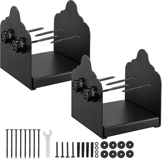 VEVOR 6x6 Post Base 2 Pcs, Inner Size 5.9x5.55 inch / 150x141 mm Post ...