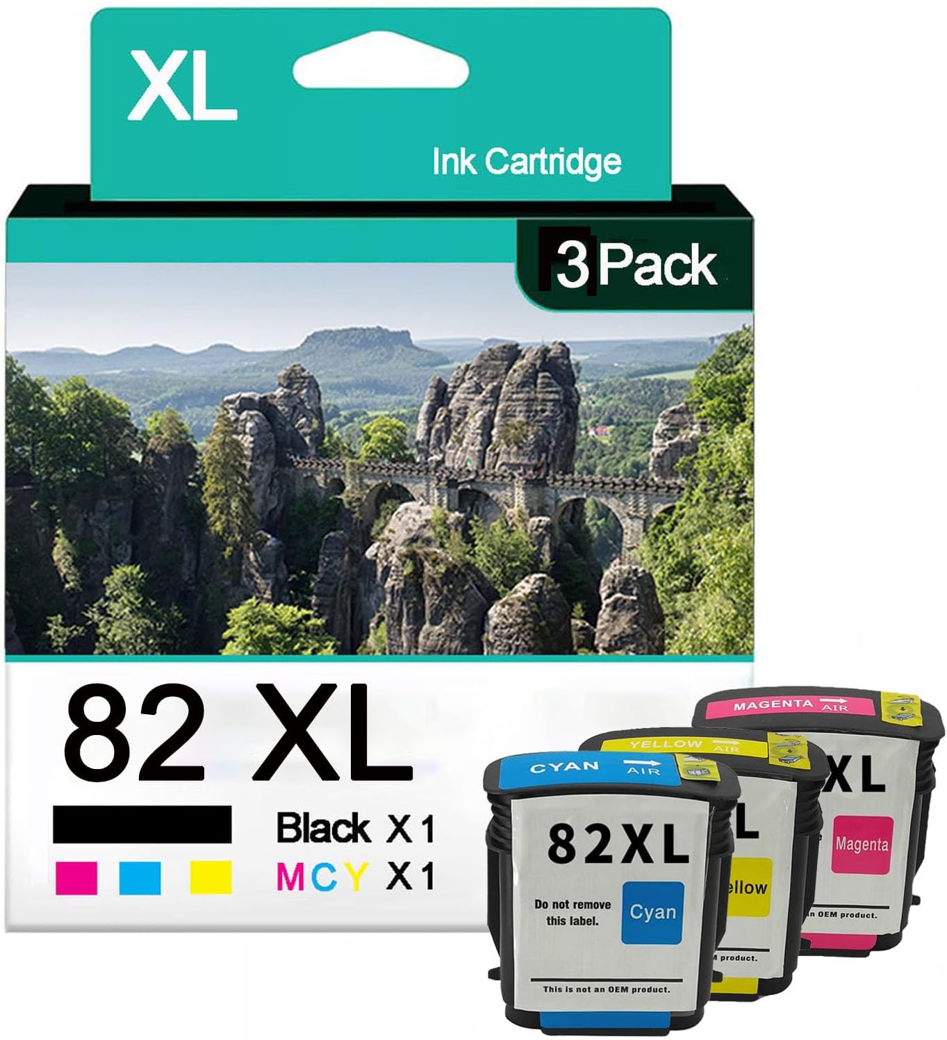 Amazon.com: 82 XL Ink Cartridges Compatible for HP Designjet 500 500PS ...
