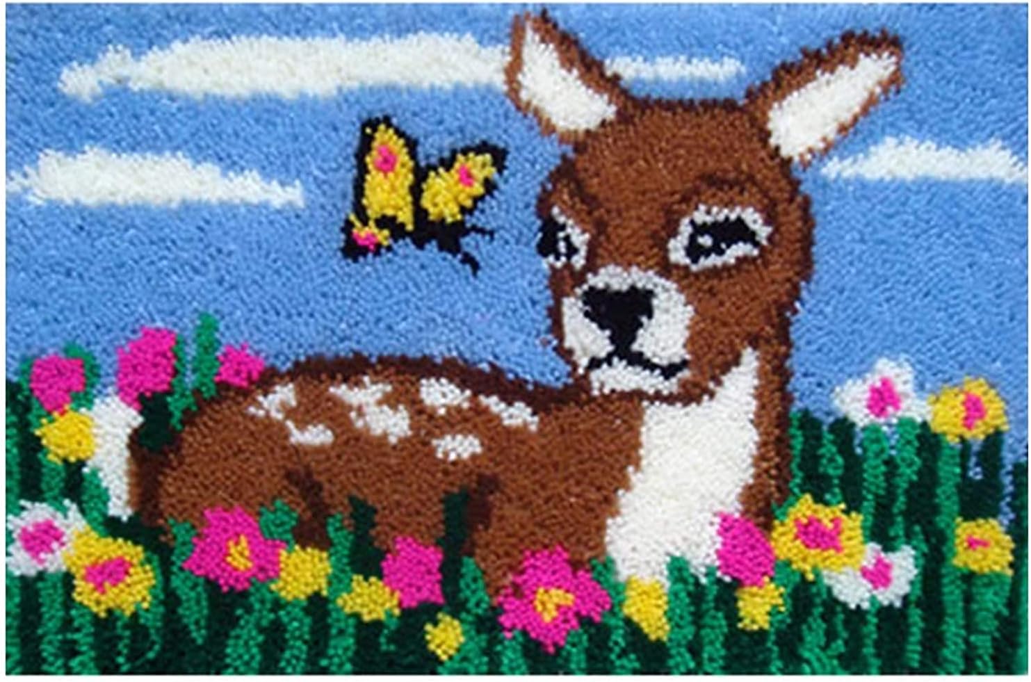 SDFA DIY-Latch-Haken-Kits-Teppich, Kissen Häkeln-Kits für Wohnkultur ...