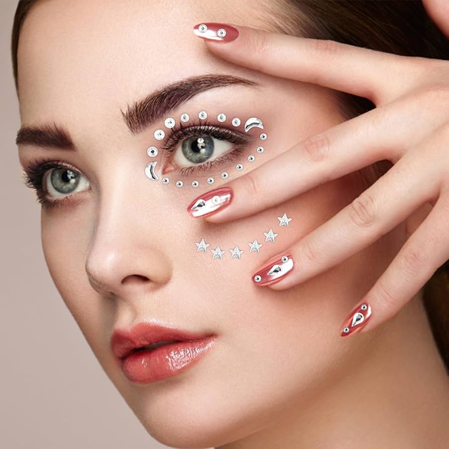 Facial Rhinestone Designs