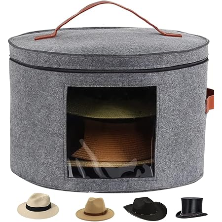 Amazon.com - Yofuhope Cowboy Hat Box Organizer,Hat Boxes for Women ...