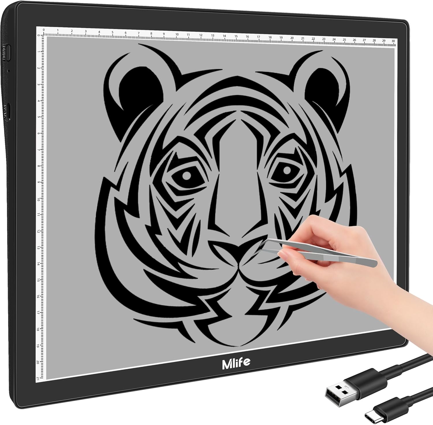 Amazon.com: Mlife Rechargeable A4 Light Box for tracing- LED Light Pad ...