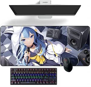 Amazon.com: Anime Mouse pad Hololive Hosimati Suisei Anime Desk Mat ...