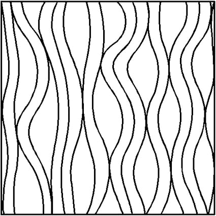 Amazon.com: Quilting Creations Flowing Lines Block Continuous Line ...