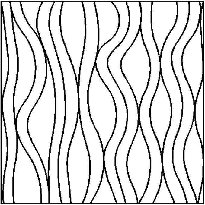 Amazon.com: Quilting Creations Flowing Lines Block Continuous Line ...