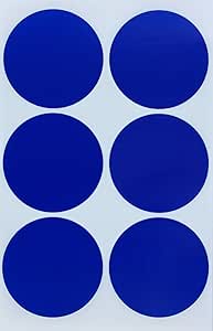 Amazon.com : Royal Green Round 2" inch Blue Sticker Dot Labels 50mm ...