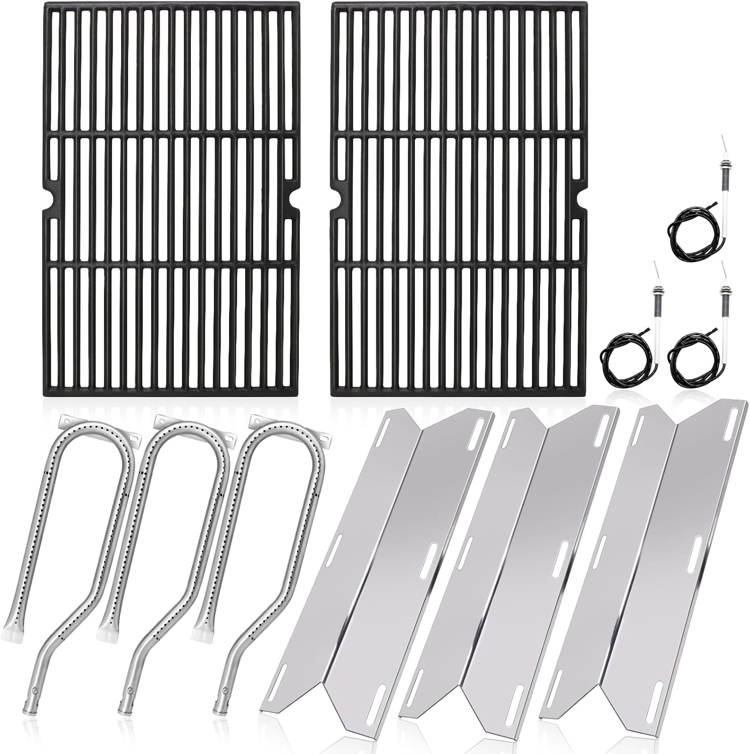 Amazon.com : Adviace Grill Parts for Jenn-Air 720-0336, Heat Shield, Grill Burners and Igniter ...