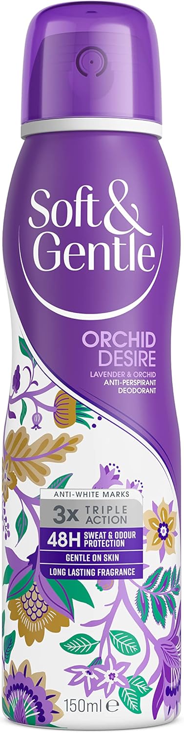 Soft & Gentle Orchid Desire Anti-Perspirant Spray 150ml : Amazon.co.uk ...