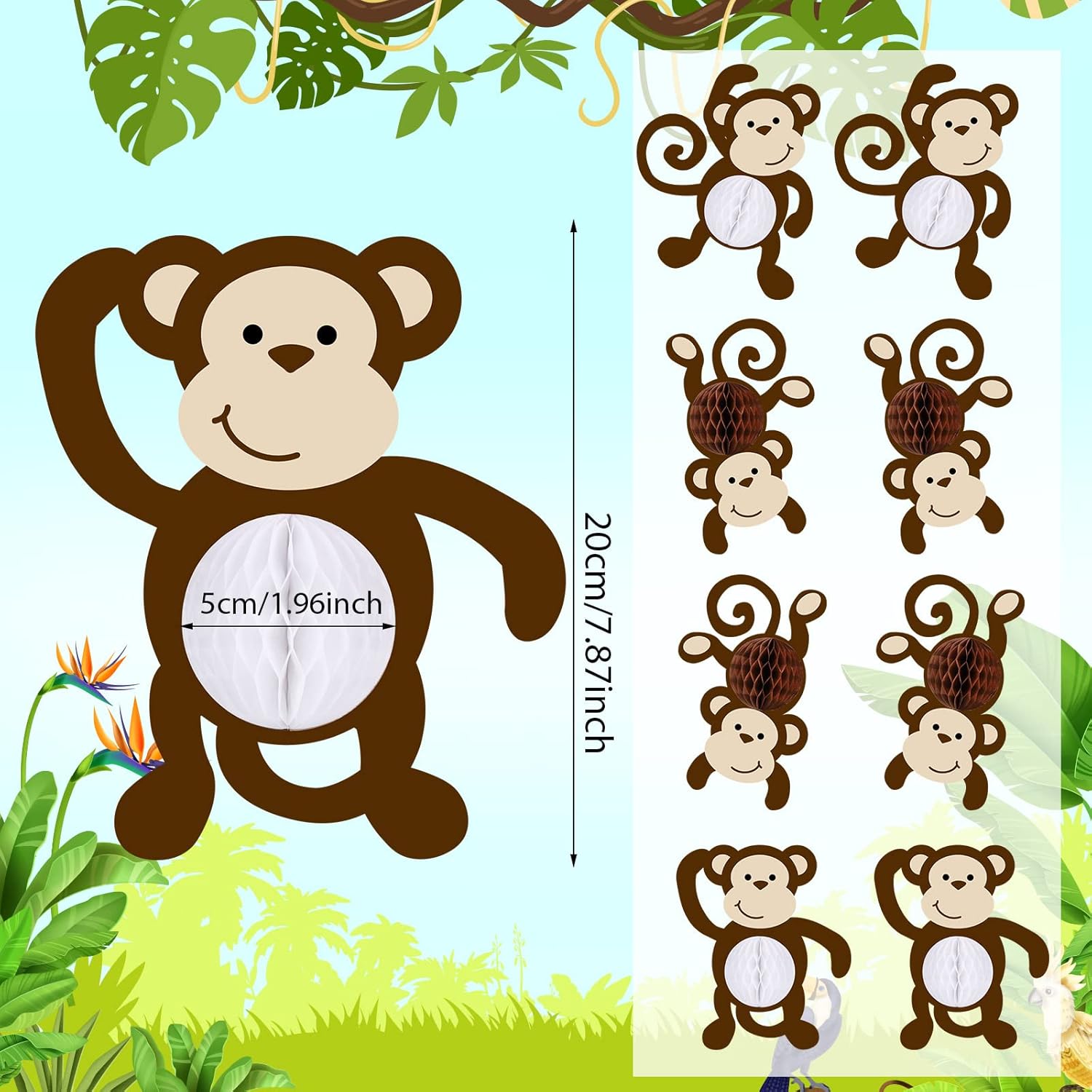 Kanayu 12 Pcs Monkey Cutouts Jungle Party Australia | Ubuy