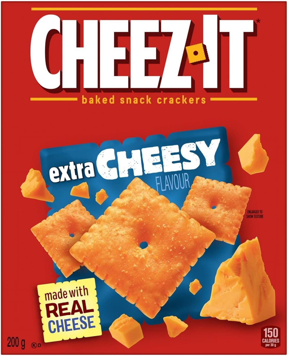 Cheez It Crackers Extra Cheesy Crackers 200g : Amazon.co.uk: Grocery