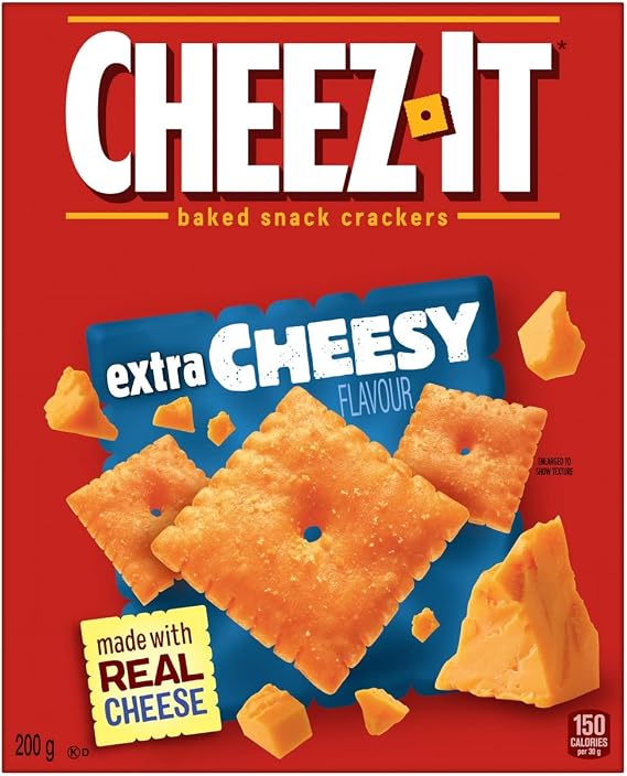 Cheez It Crackers Extra Cheesy Crackers 200g : Amazon.co.uk: Grocery