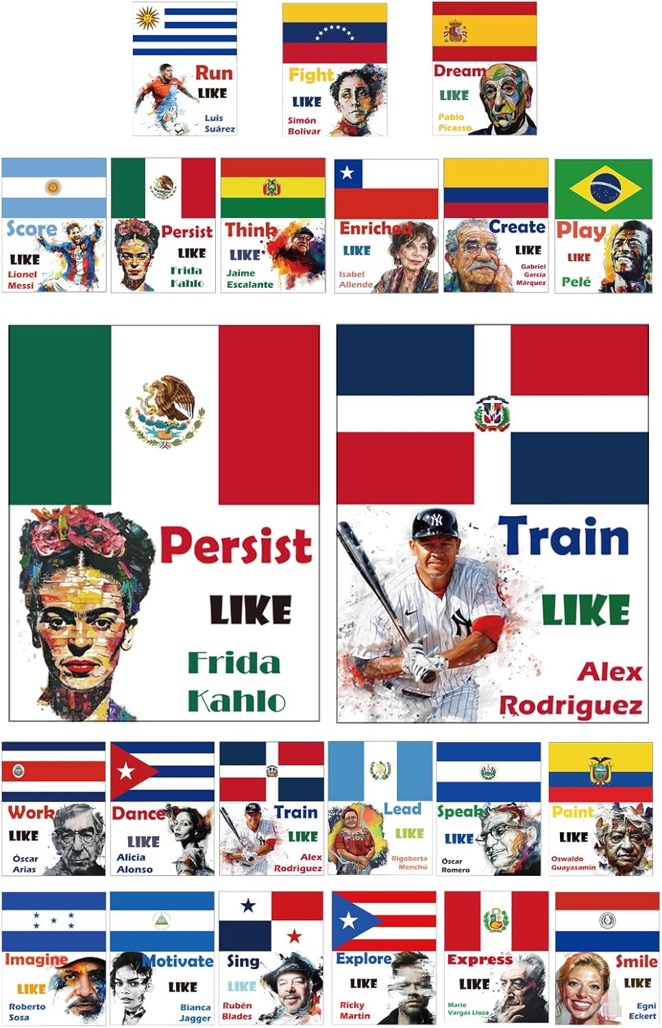 Amazon.com: Hispanic Heritage Month Posters: Inspiring Quotes in ...