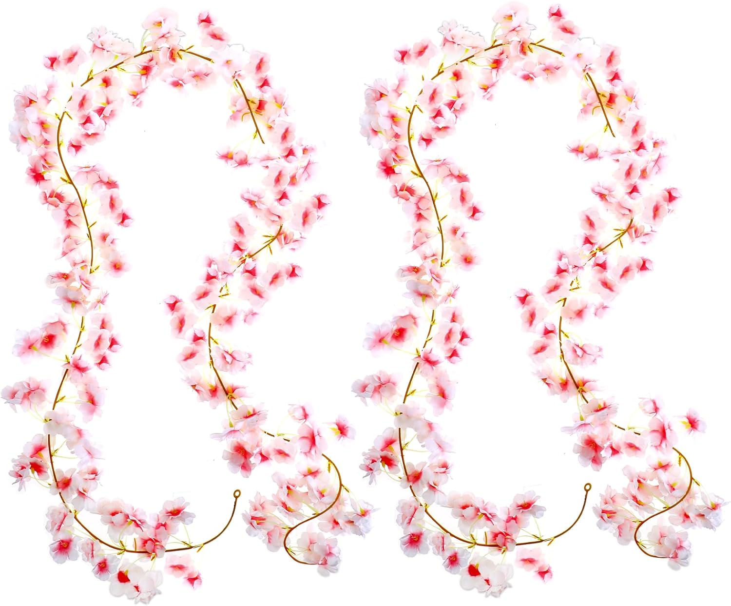 Amazon.com: Molain 2Pcs 11.8FT Cherry Blossom Garland Artificial Cherry ...
