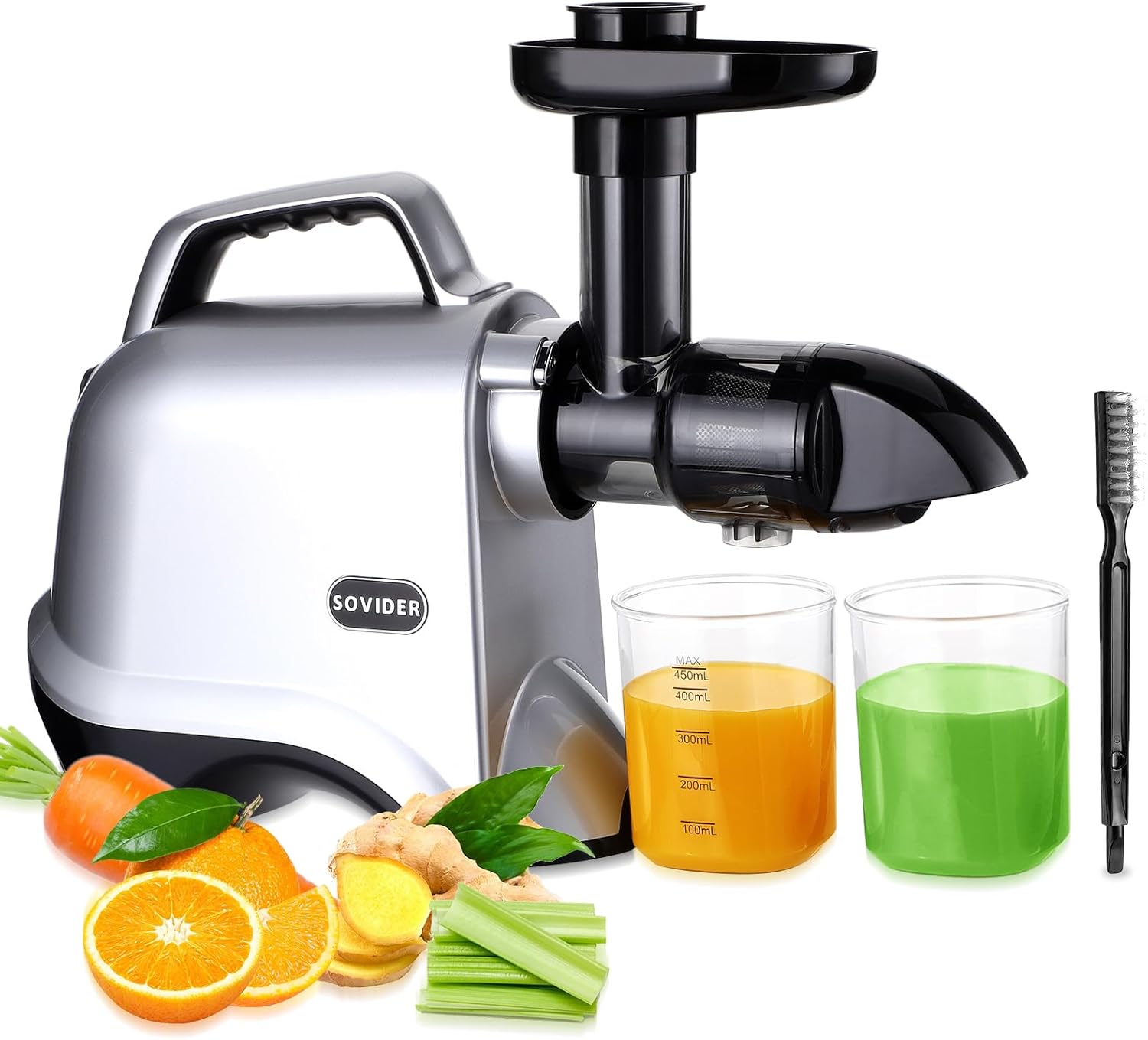 Amazon.com: Cold Press Juicer Machines-SOVIDER Up to 92% Juice Yield ...