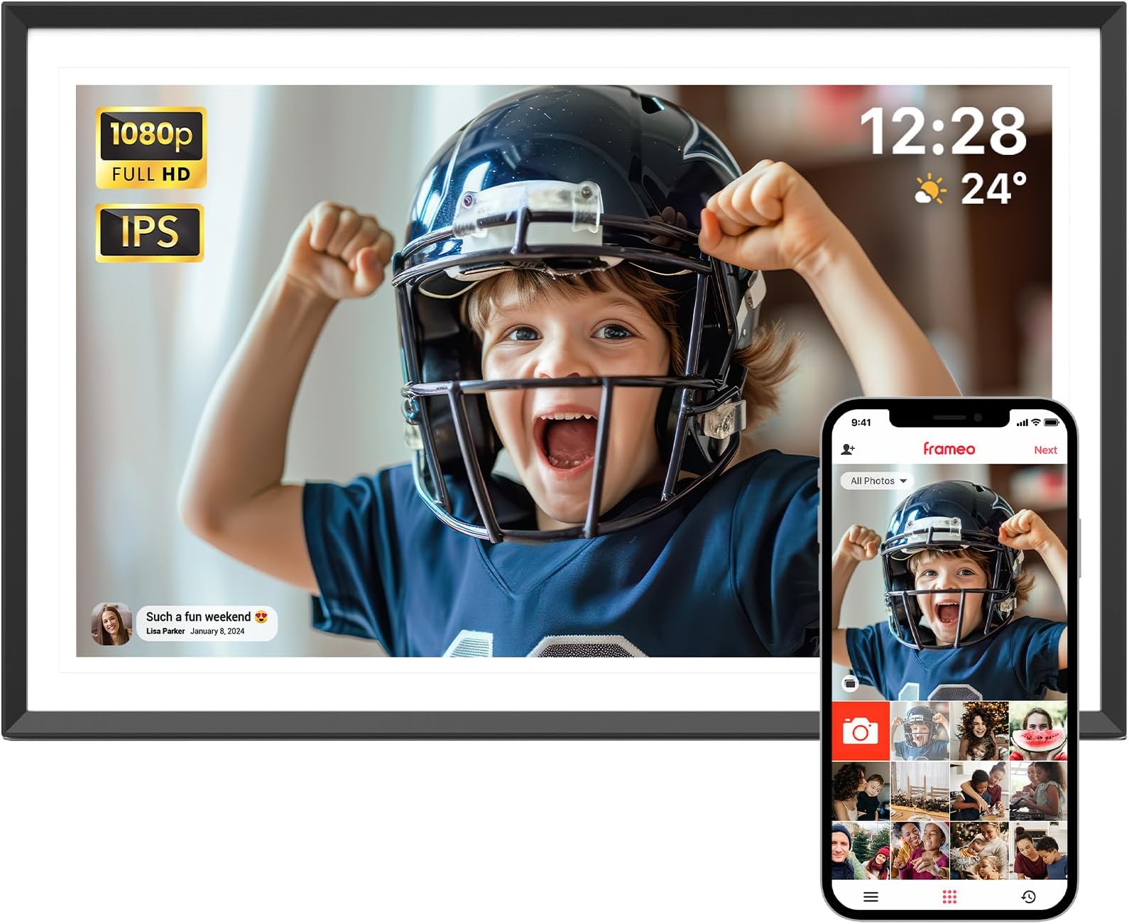 Amazon.com : Skylight Digital Picture Frame - WiFi Enabled with Load ...