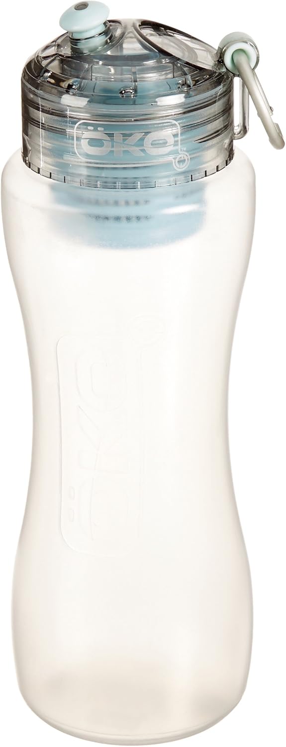 OKO H2O OKO-1000-SKY Level-2 Advanced Filtration Water Bottle, 1-Liter ...