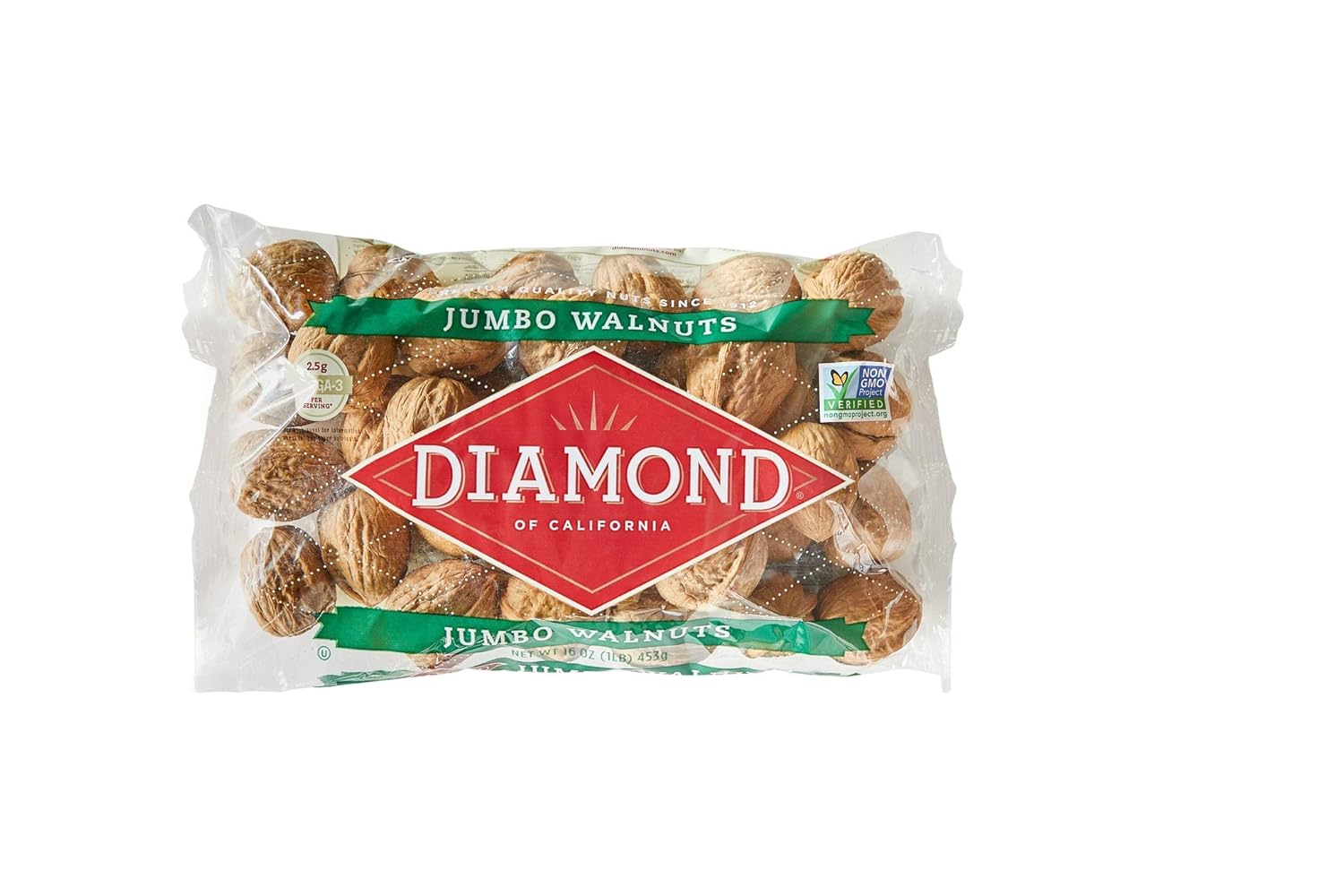 Amazon.com : DIAMOND Jumbo California Walnuts, 16 OZ : Grocery ...
