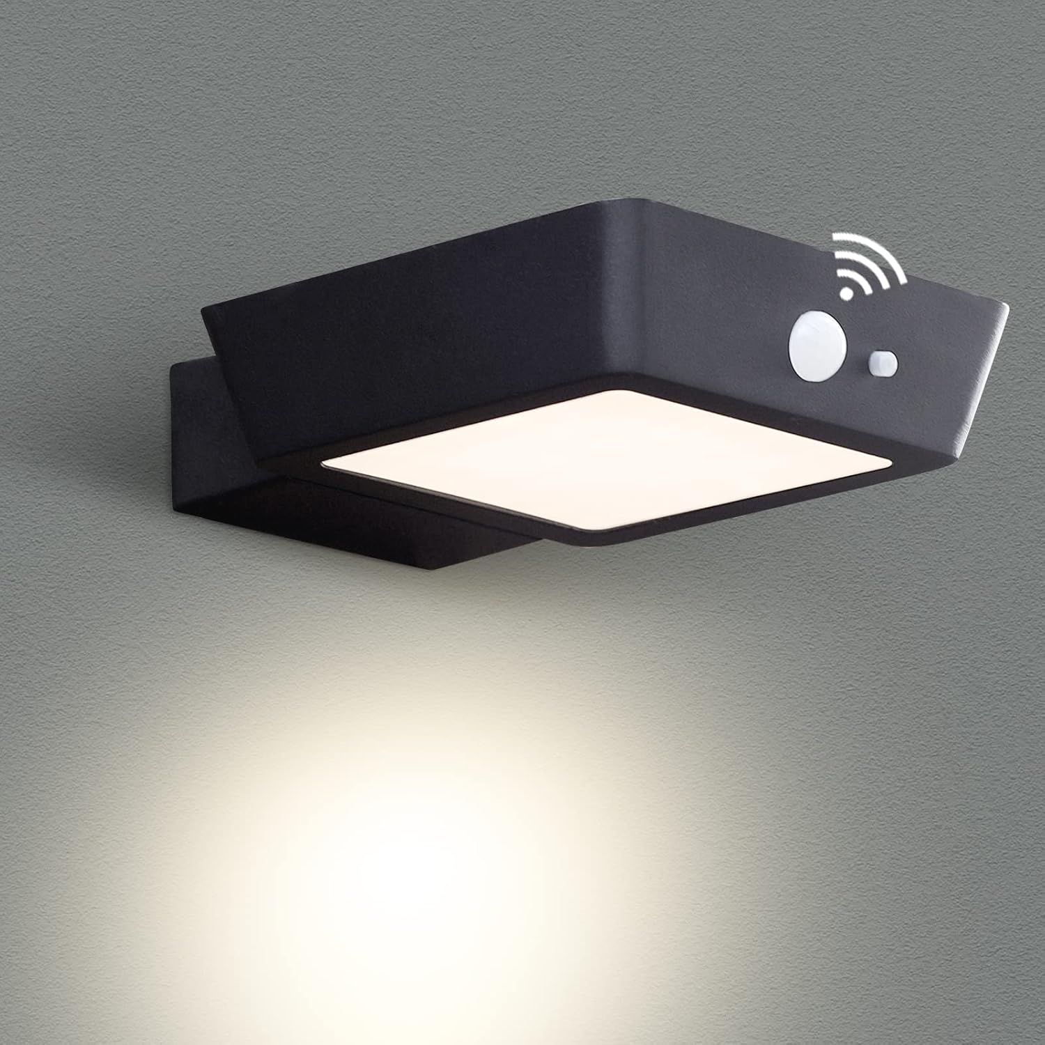 Lustrlach Solar Wall Lights,Motion Sensor Outdoor LED Waterproof Solar ...