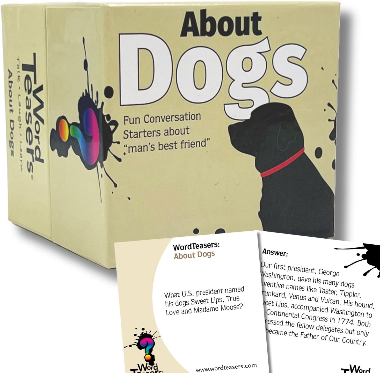 Amazon.com: ? WORD TEASERS About Dogs - Fun & Funny Dog Trivia Game for ...