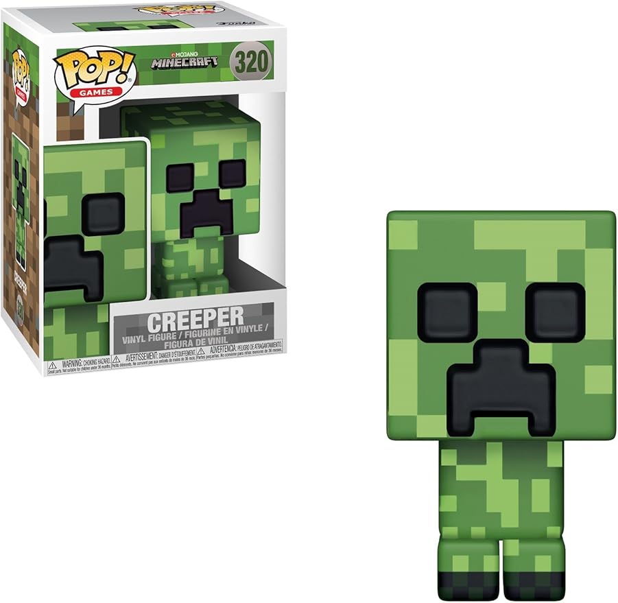 Amazon.com: Funko POP! Games: Minecraft - Creeper Collectible Figure ...
