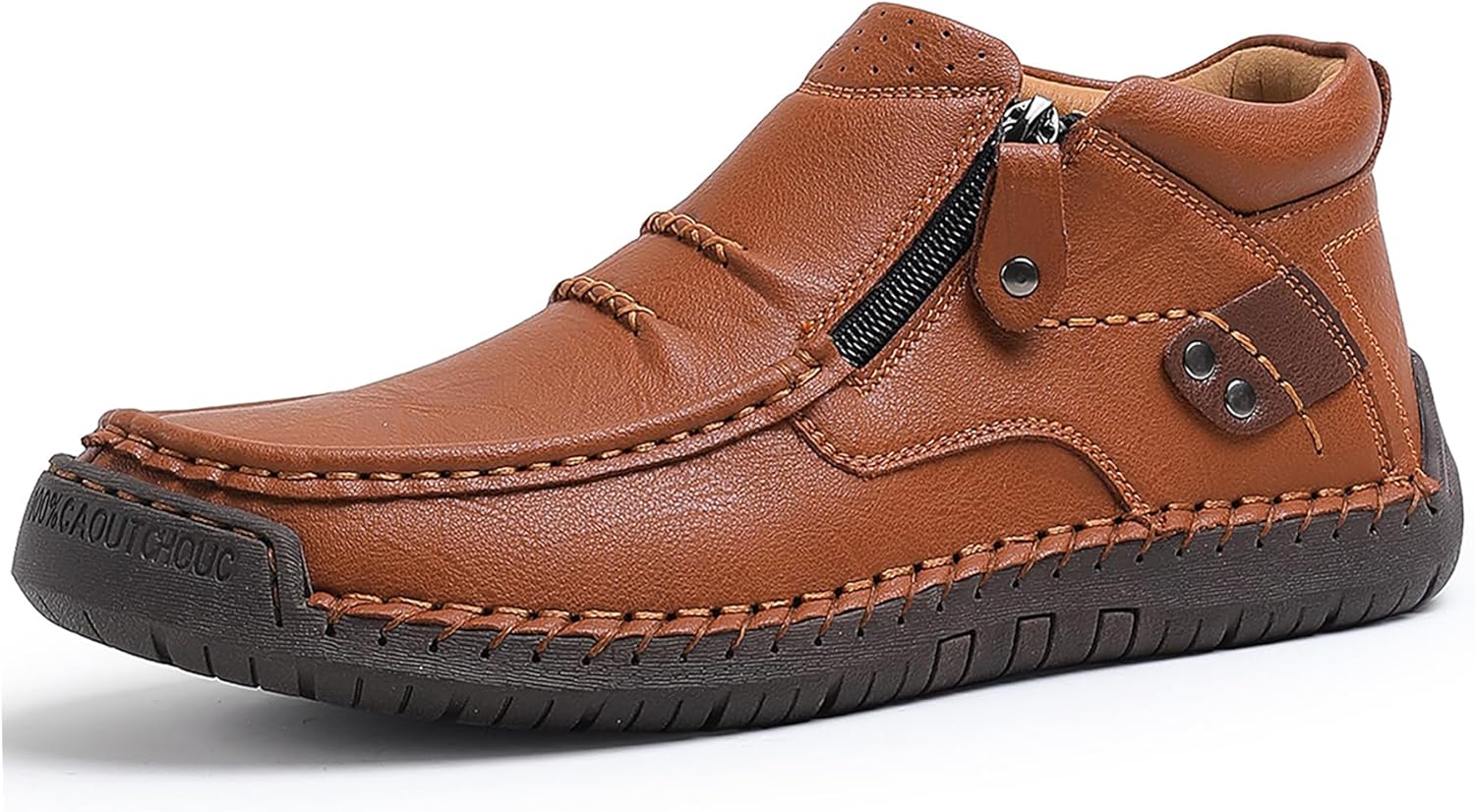 Amazon.com | WOWSTICK Men's Slip on Hand-Stitched Leather Loafers ...